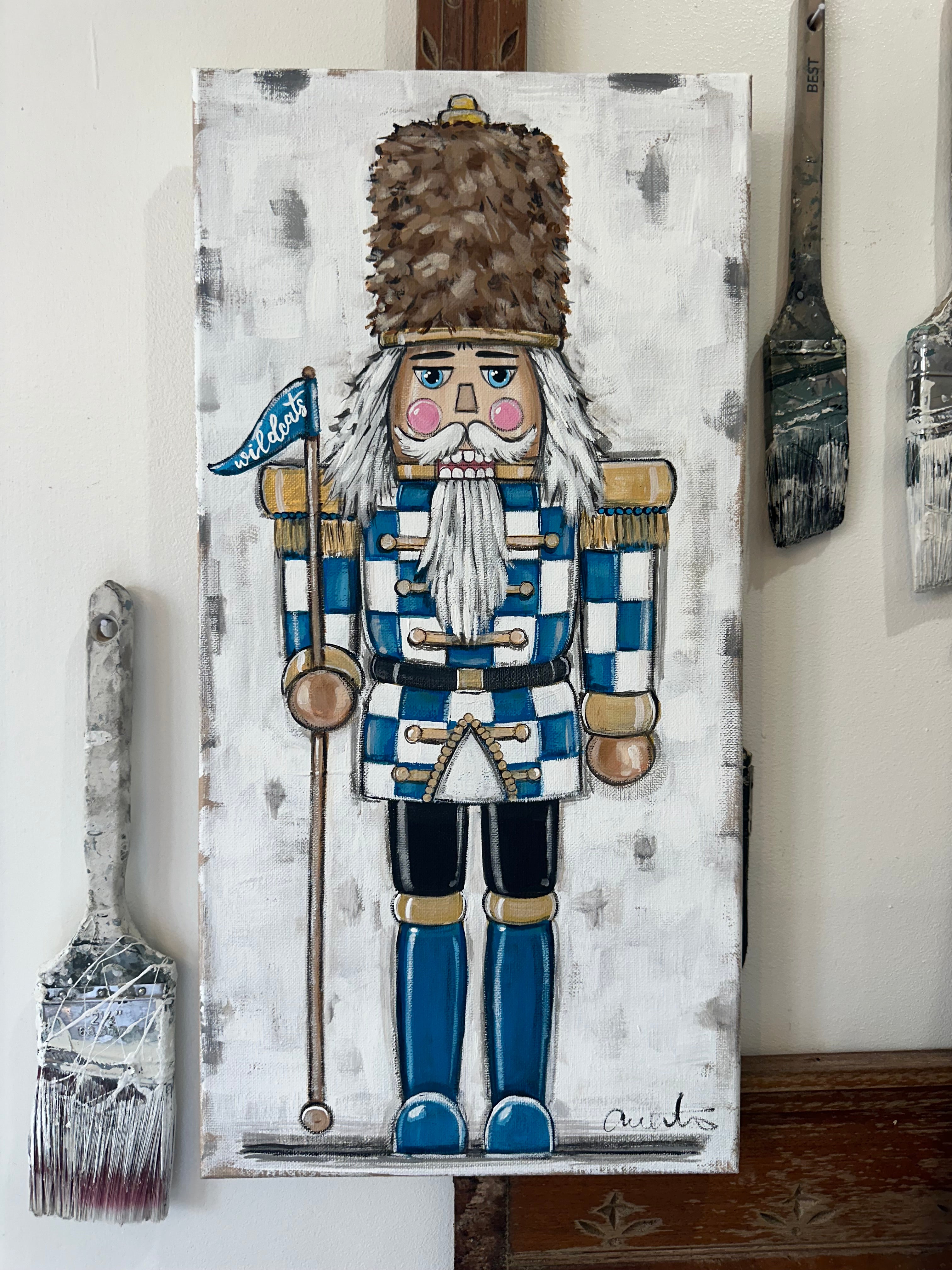 Original Wildcats Nutcracker – Southern Bales-Art by Allie's Studio