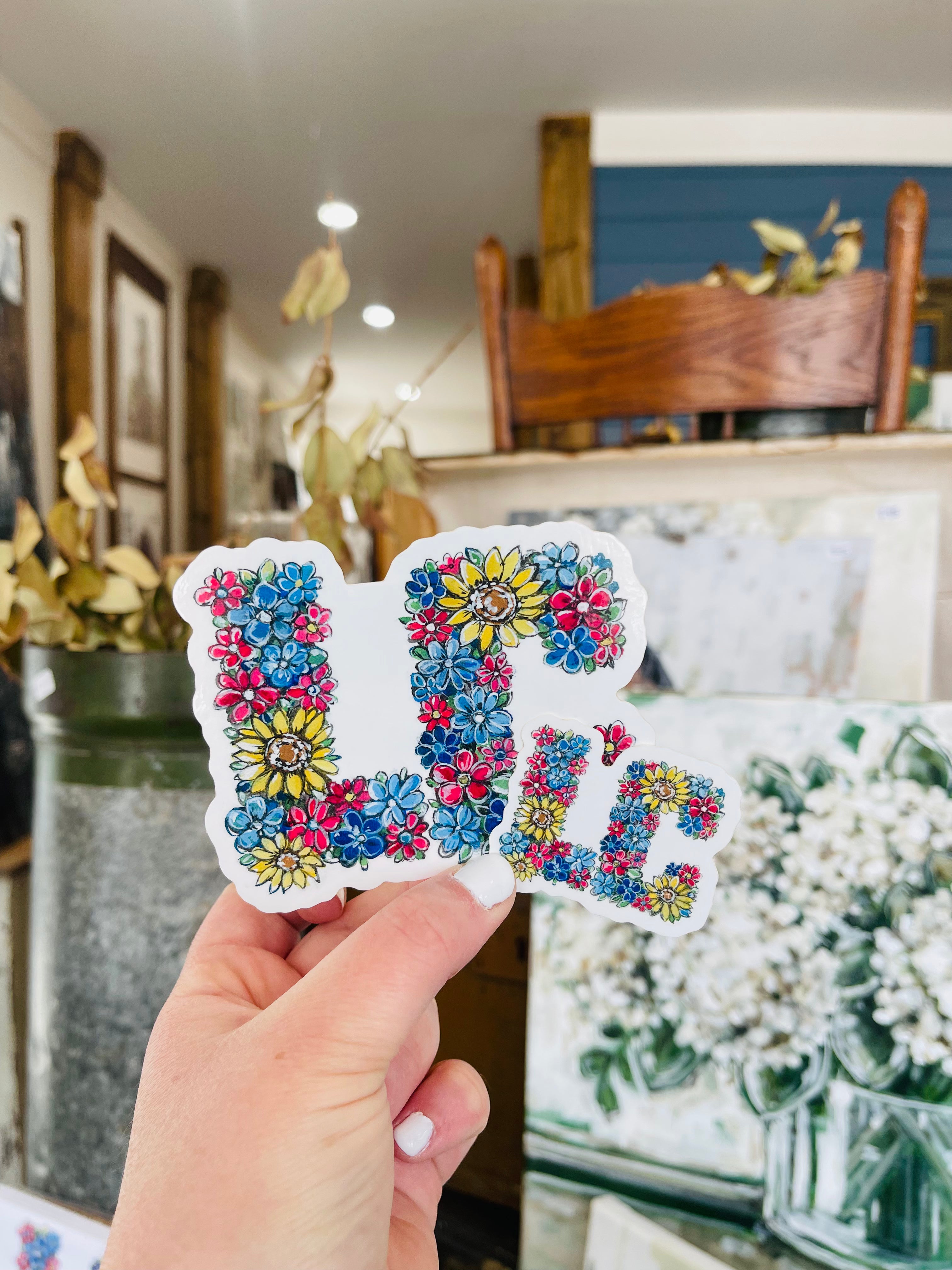LC Sticker – Southern Bales-Art by Allie's Studio